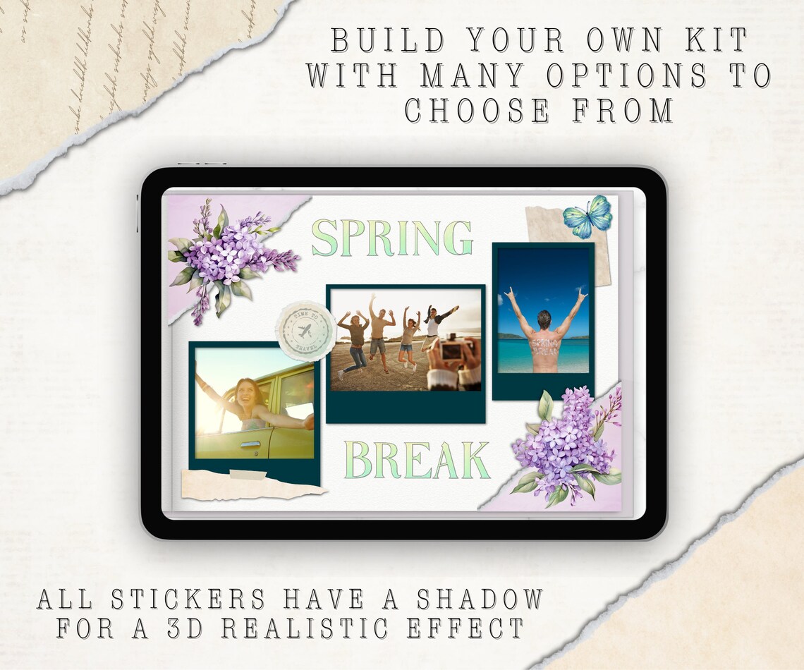 42 Alphabet Numbers & Punctuation Digital Scrapbook Stickers | Dreamy ...