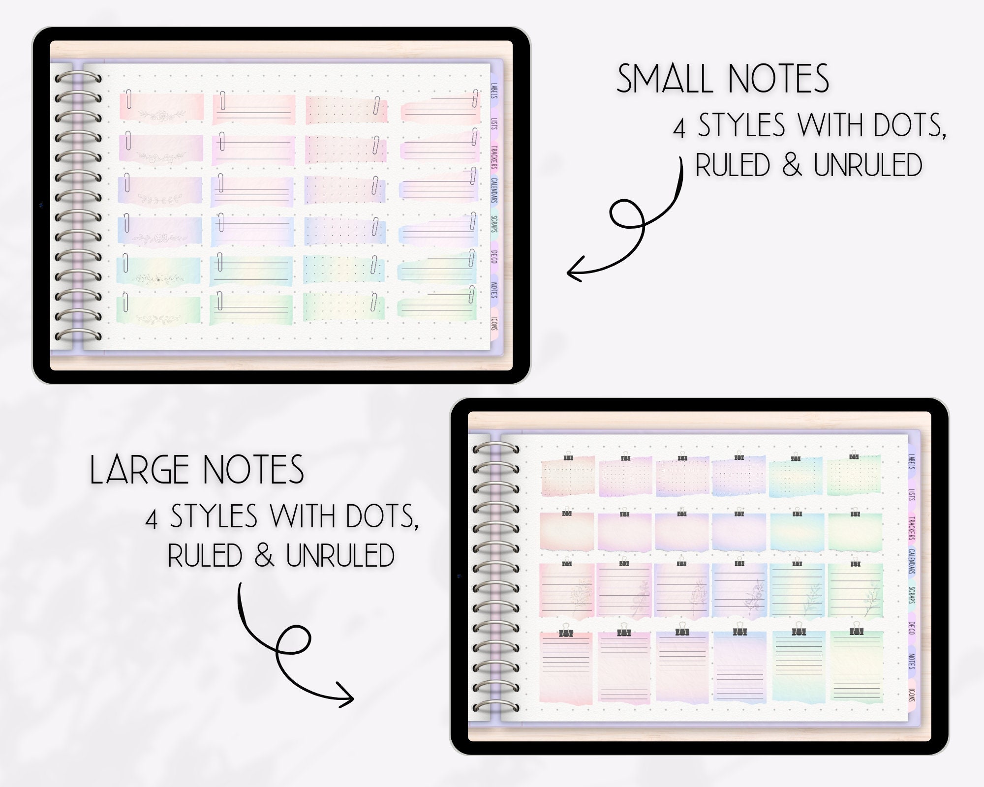 Pastel Ombré Digital Stickerbook + FREEBIE | for Goodnotes, Samsung ...
