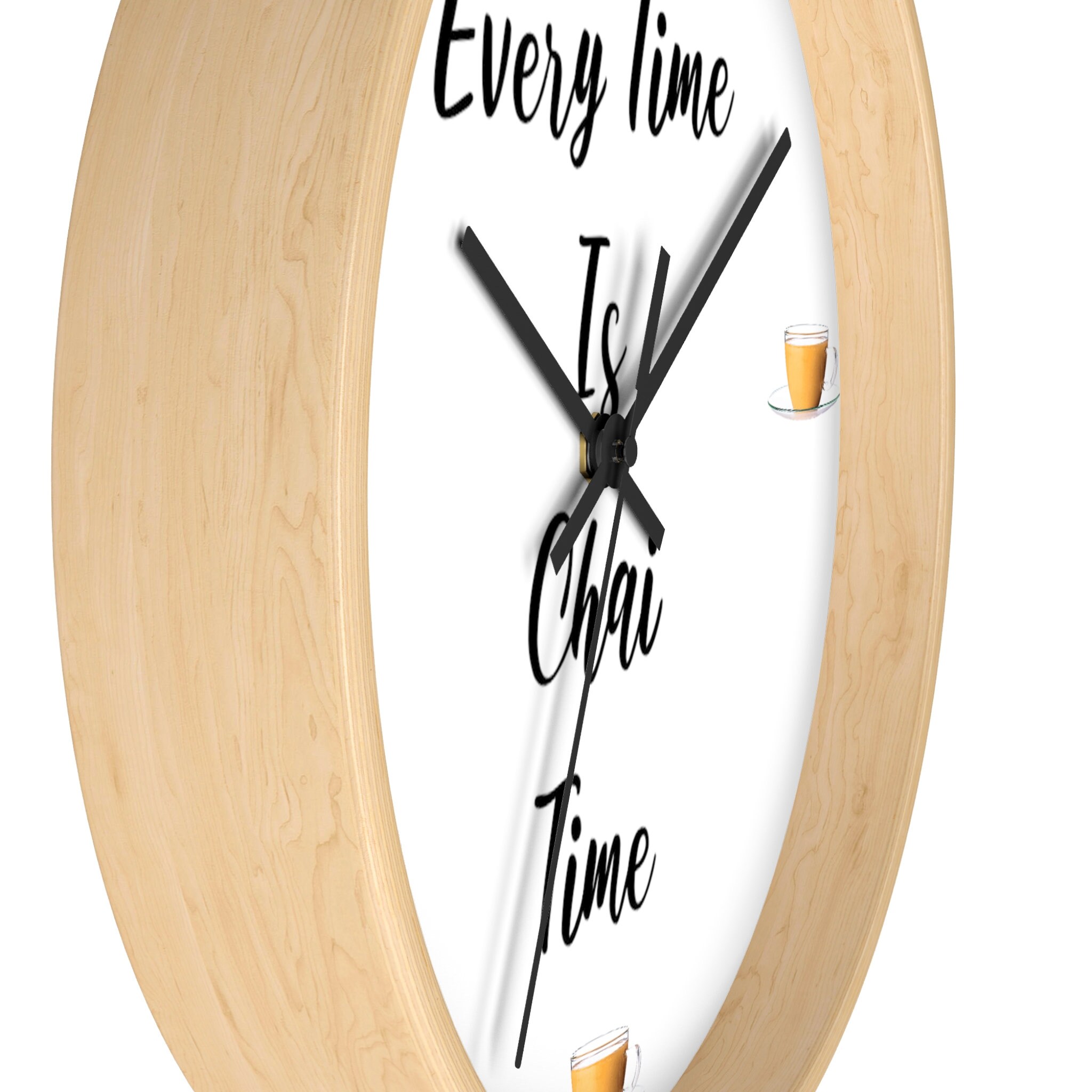 Chai Time Wall Clock, Desi Clock, Desi, Chai Time - Etsy
