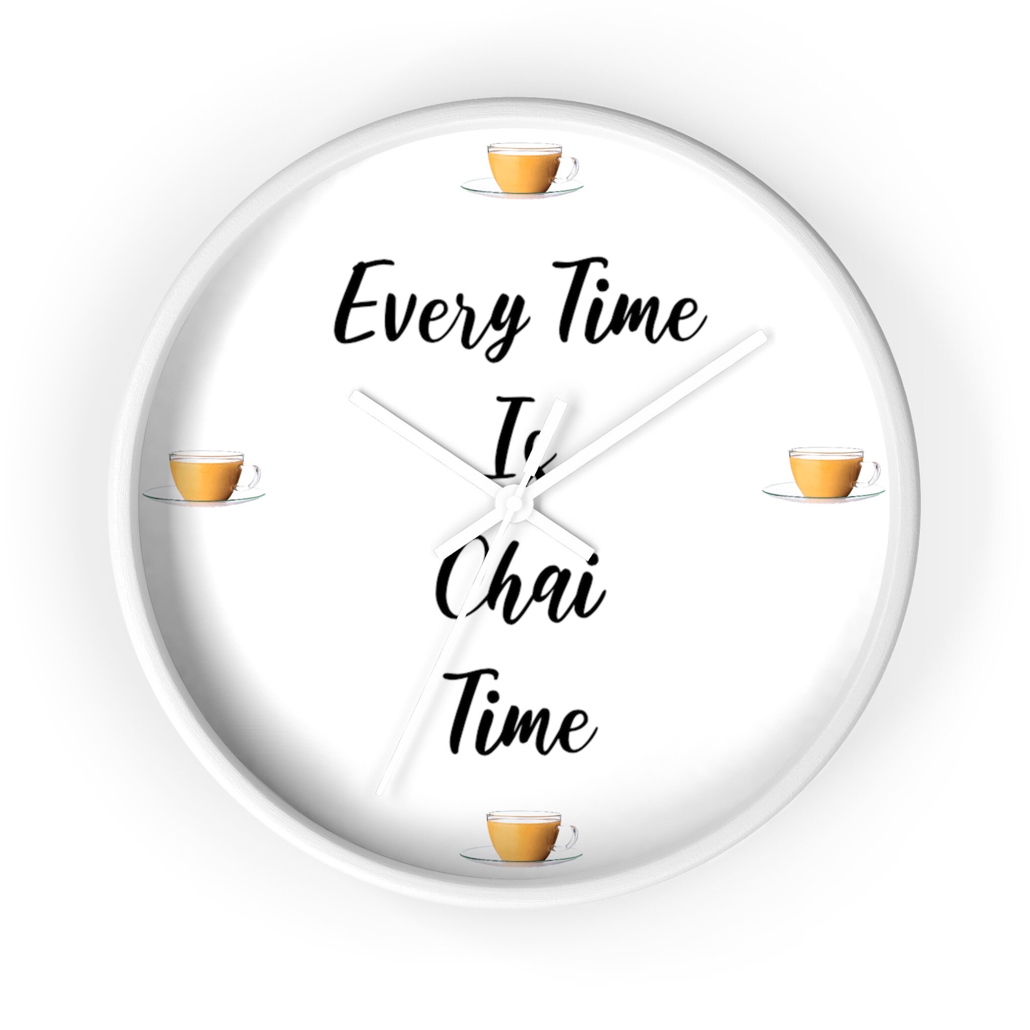 Chai Time Wall Clock, Desi Clock, Desi, Chai Time - Etsy