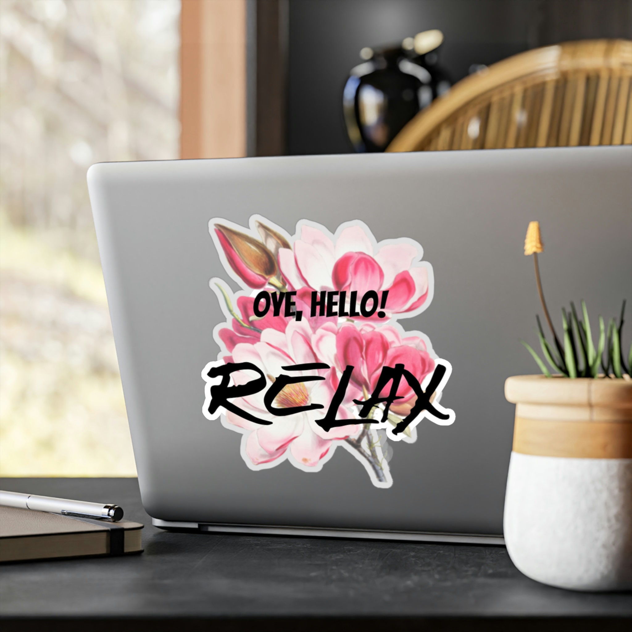 Oye, Hello! Relax Kiss-cut Vinyl Decals - Etsy