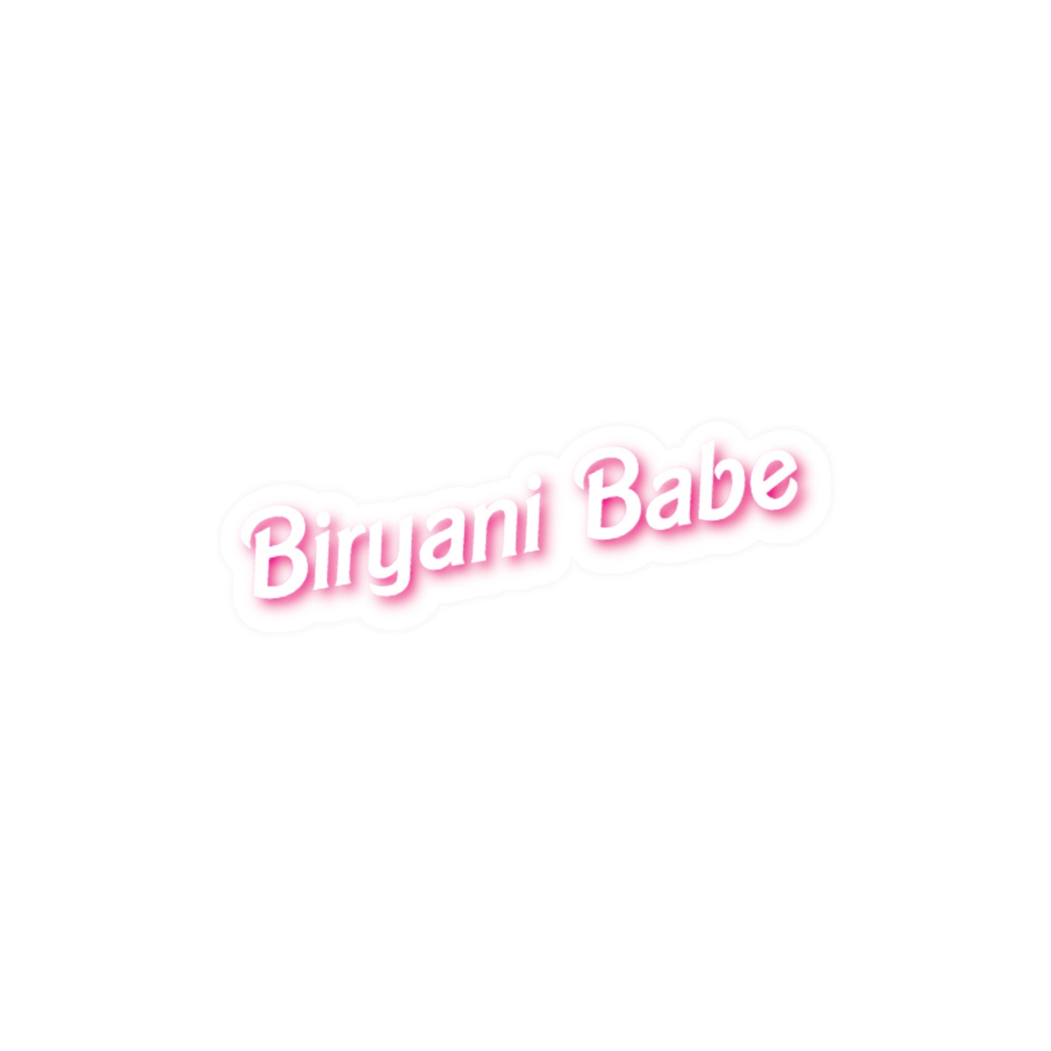 Biryani Babe Kiss-cut Vinyl Decals, Food, Desi, Sticker - Etsy