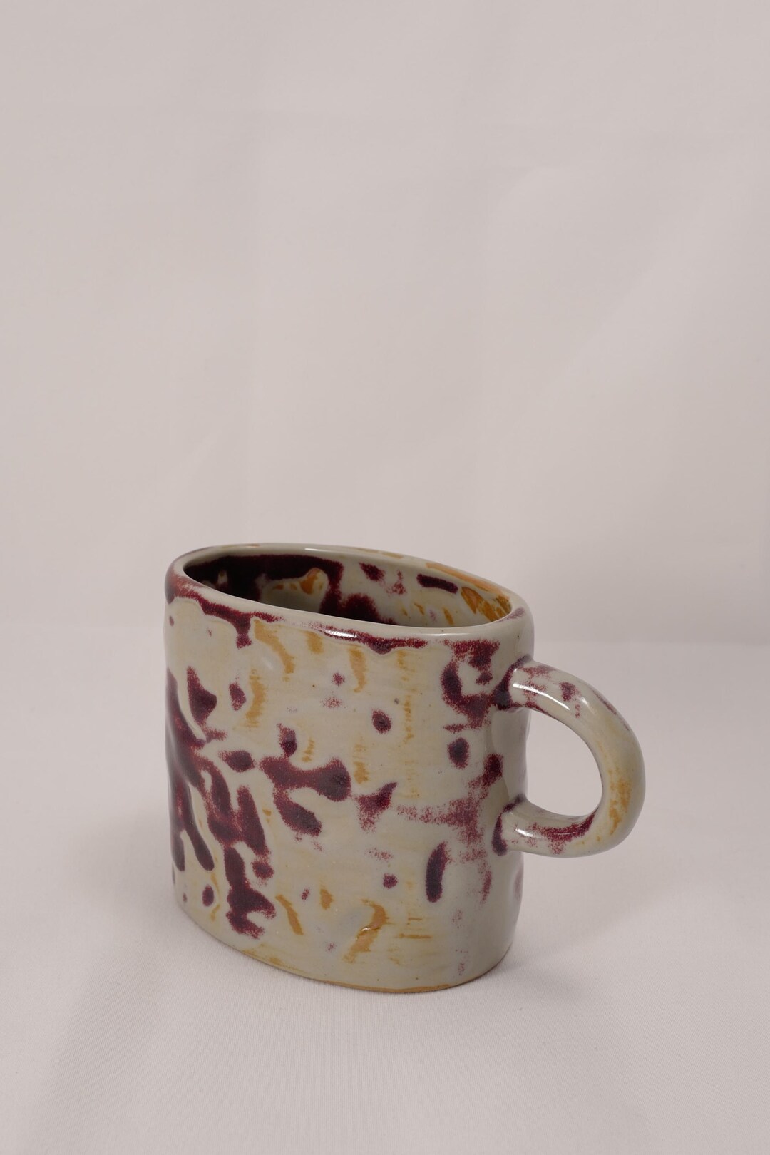 Handmade Raku Yaki Mug: Wabi-sabi Japandi Coffee Cup - Etsy