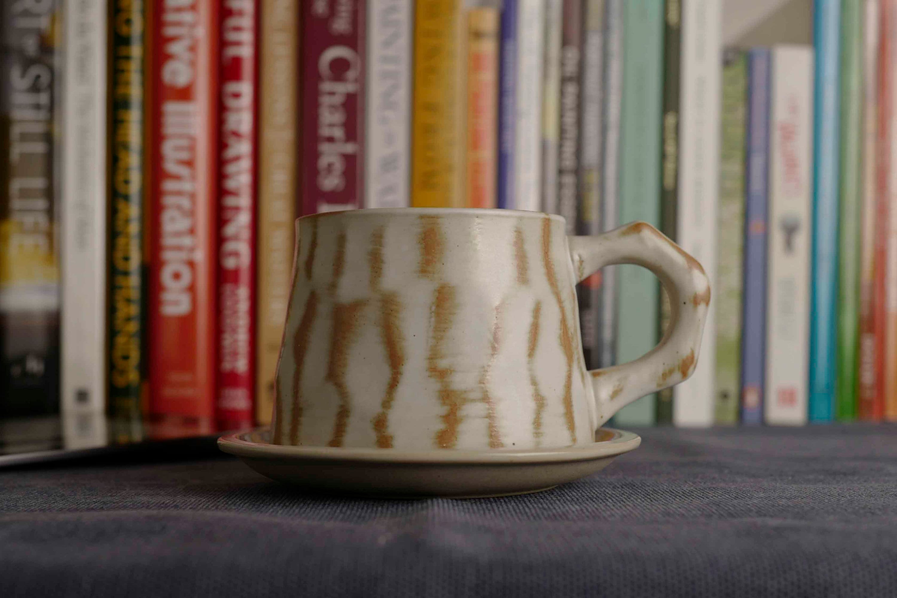 Wabi-sabi Handmade Vintage Mug, Raku Yaki Ware, Rustic Textured Crafted ...