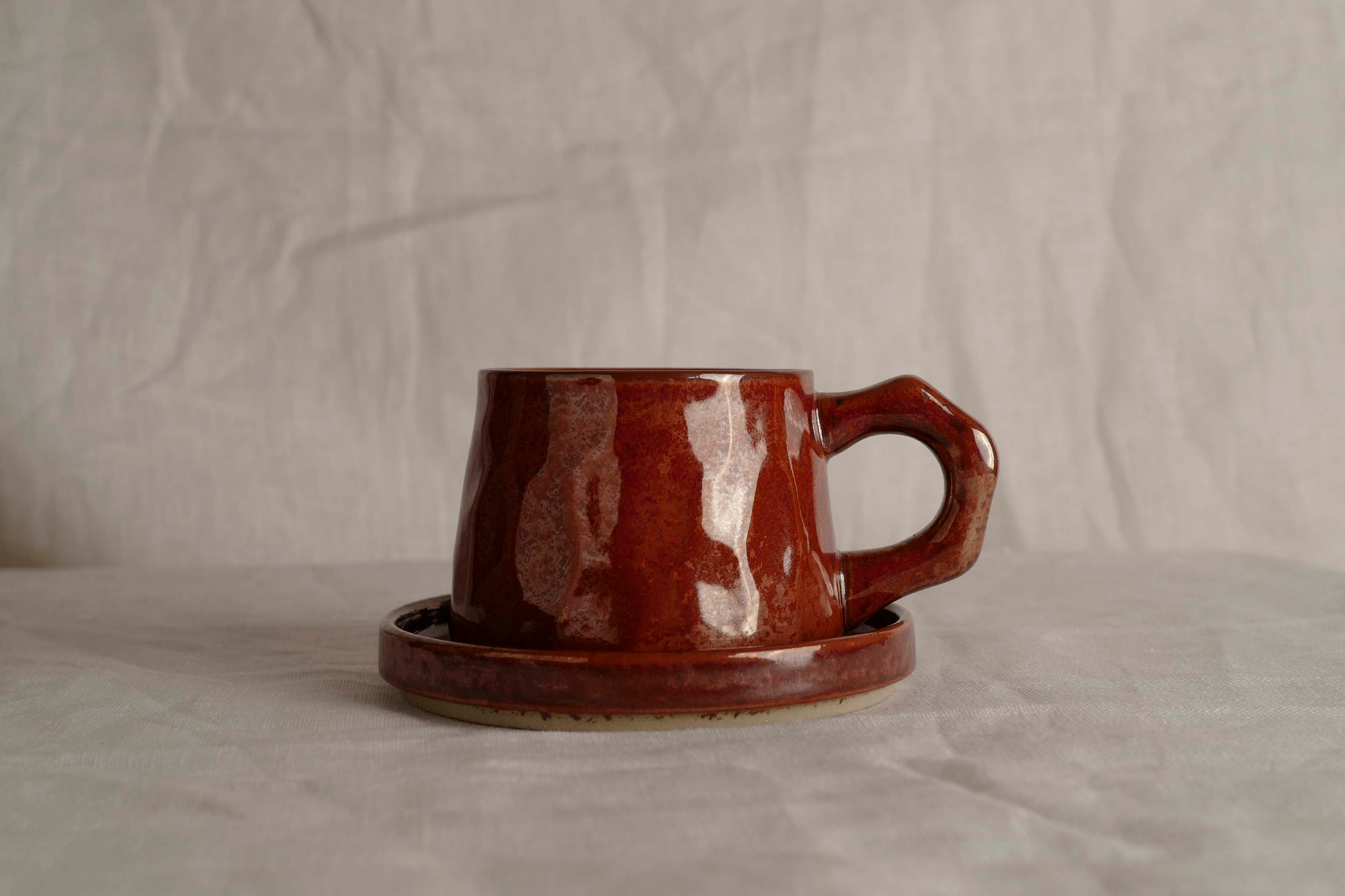 Wabi-sabi Handmade Vintage Mug, Raku Yaki Ware, Rustic Textured Crafted ...