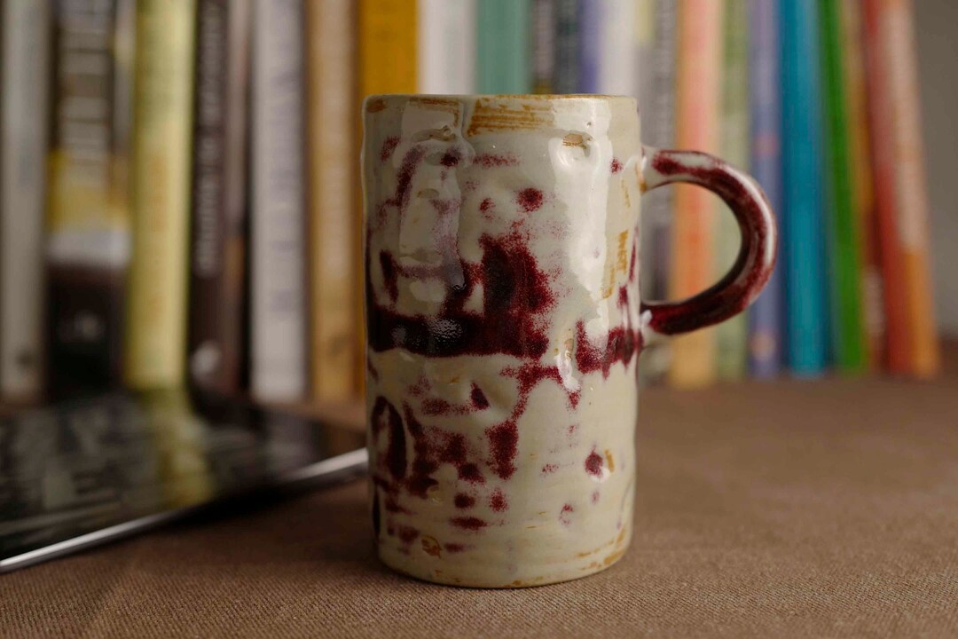Handmade Raku Yaki Mug: Rustic Japandi Coffee Cup - Etsy
