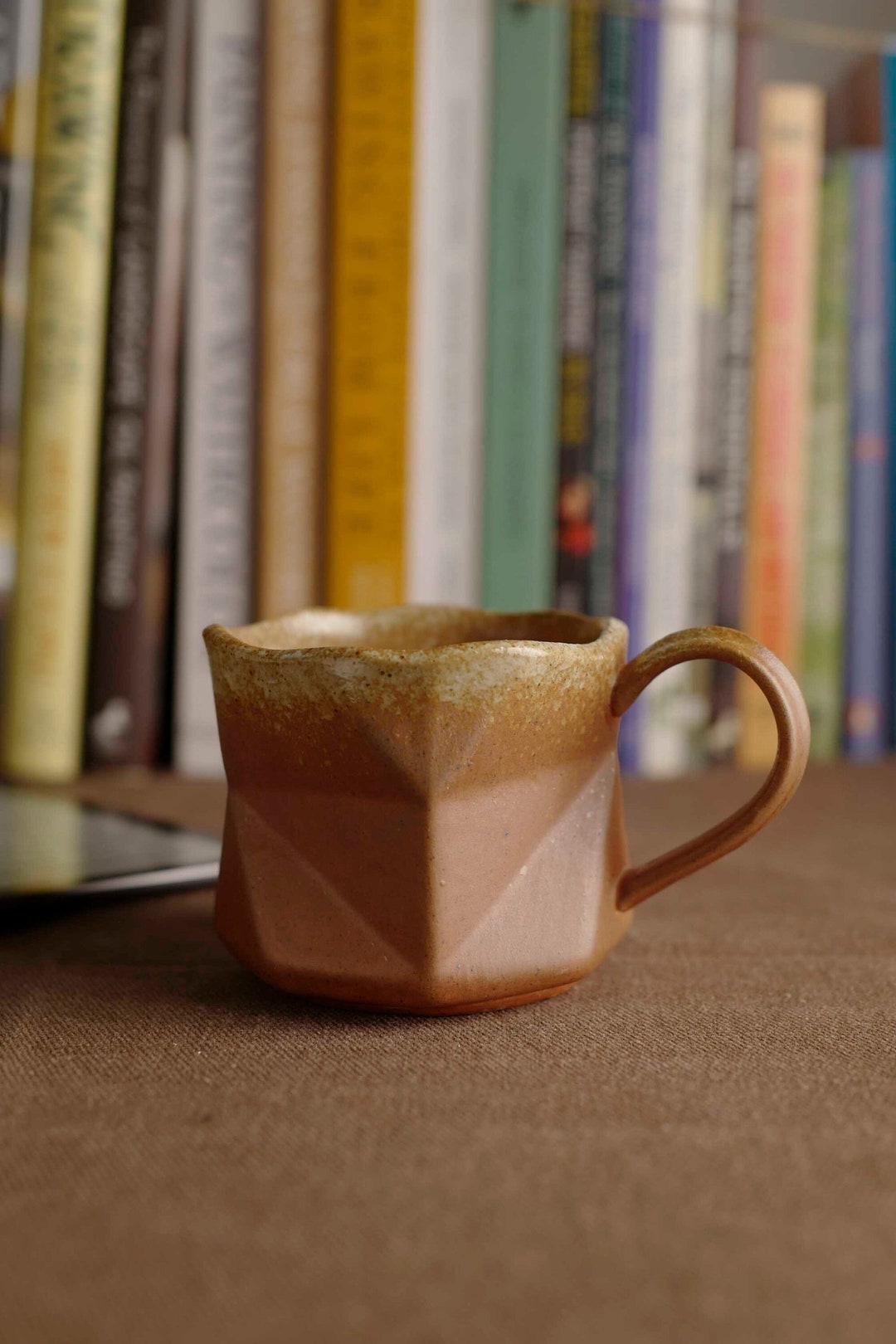 Wabi-sabi Handmade Vintage Mug, Raku Yaki Ware, Rustic Textured Crafted ...