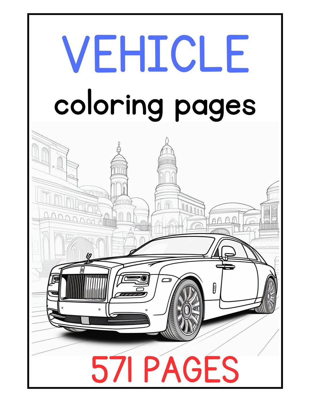 571 Vehicles Coloring Pages Sheets Super Cars & Trucks! Lamborghini ...