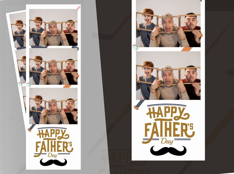 Father's Day Photo Booth Template Photobooth Baseball and - Etsy