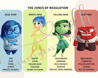 Inside Out Zones of Regulation Posters Printable - Great for Teachers ...