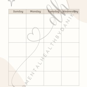 Mental Health/self-care Journal & Planner Monthly/weekly/daily Layout ...
