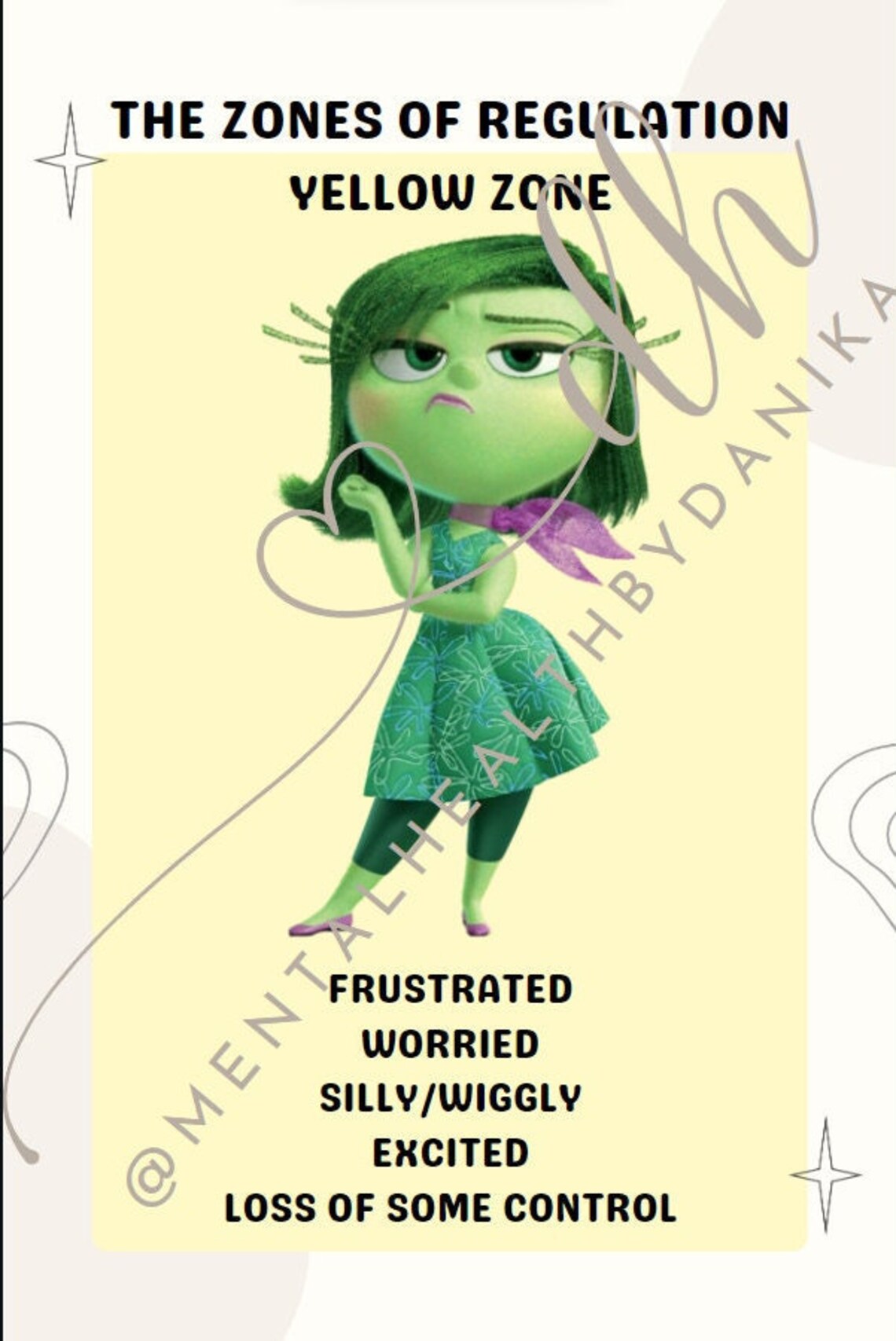 Inside Out Zones of Regulation Posters Printable - Great for Teachers ...