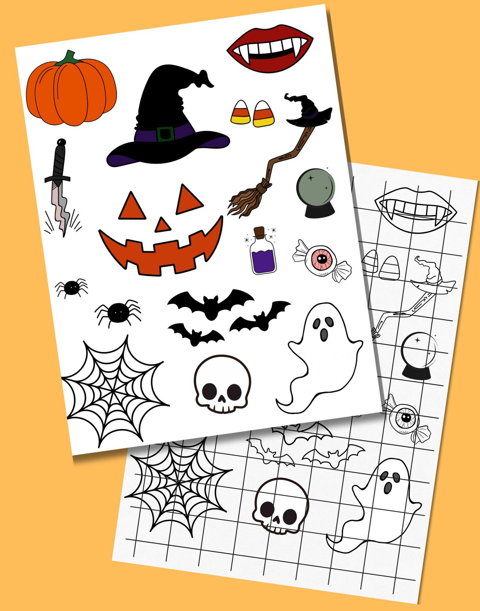Hand Embroidery Halloween Patterns Printable PDF - Etsy