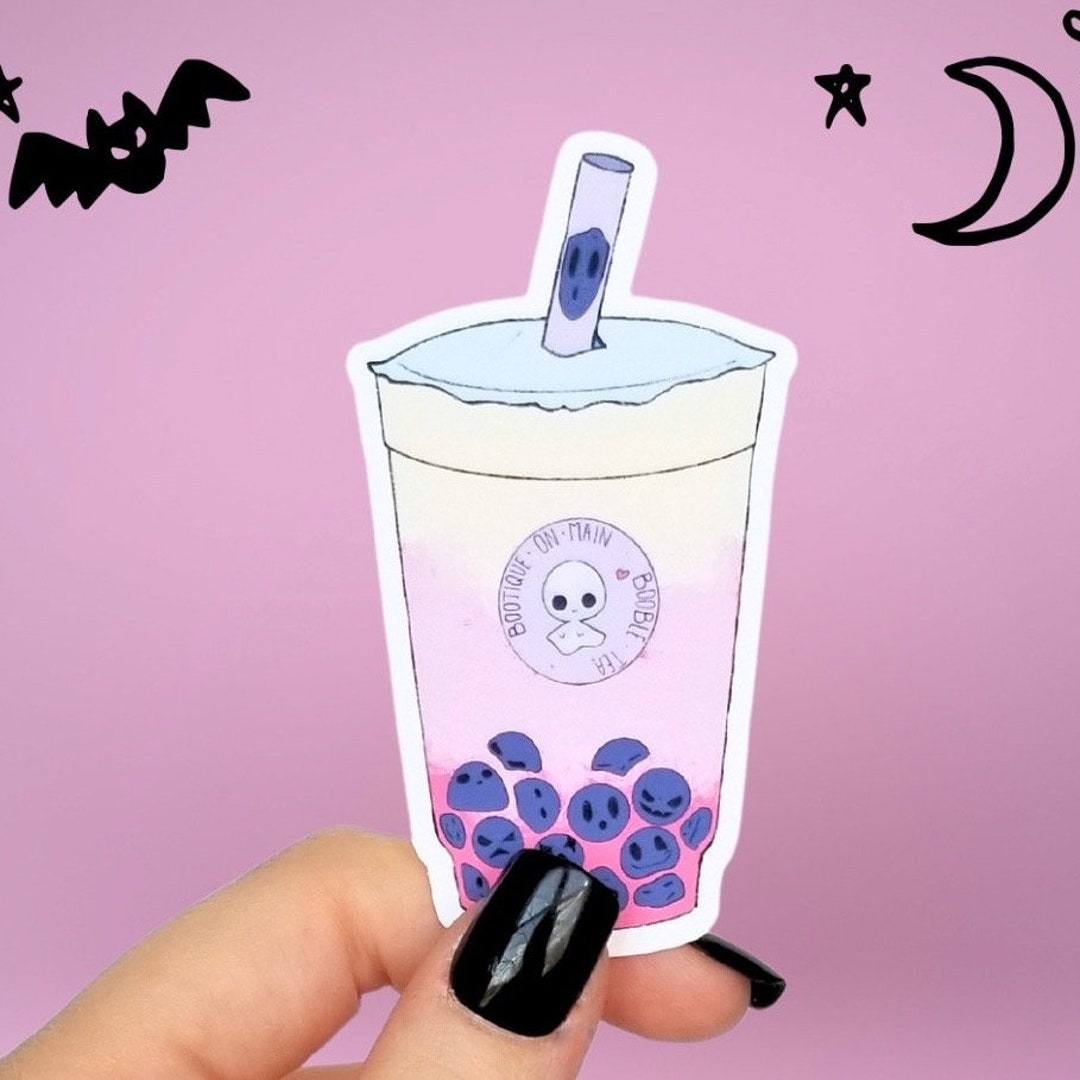 Boba Sticker / Bubble Tea Sticker Design for Students, Crafters ...