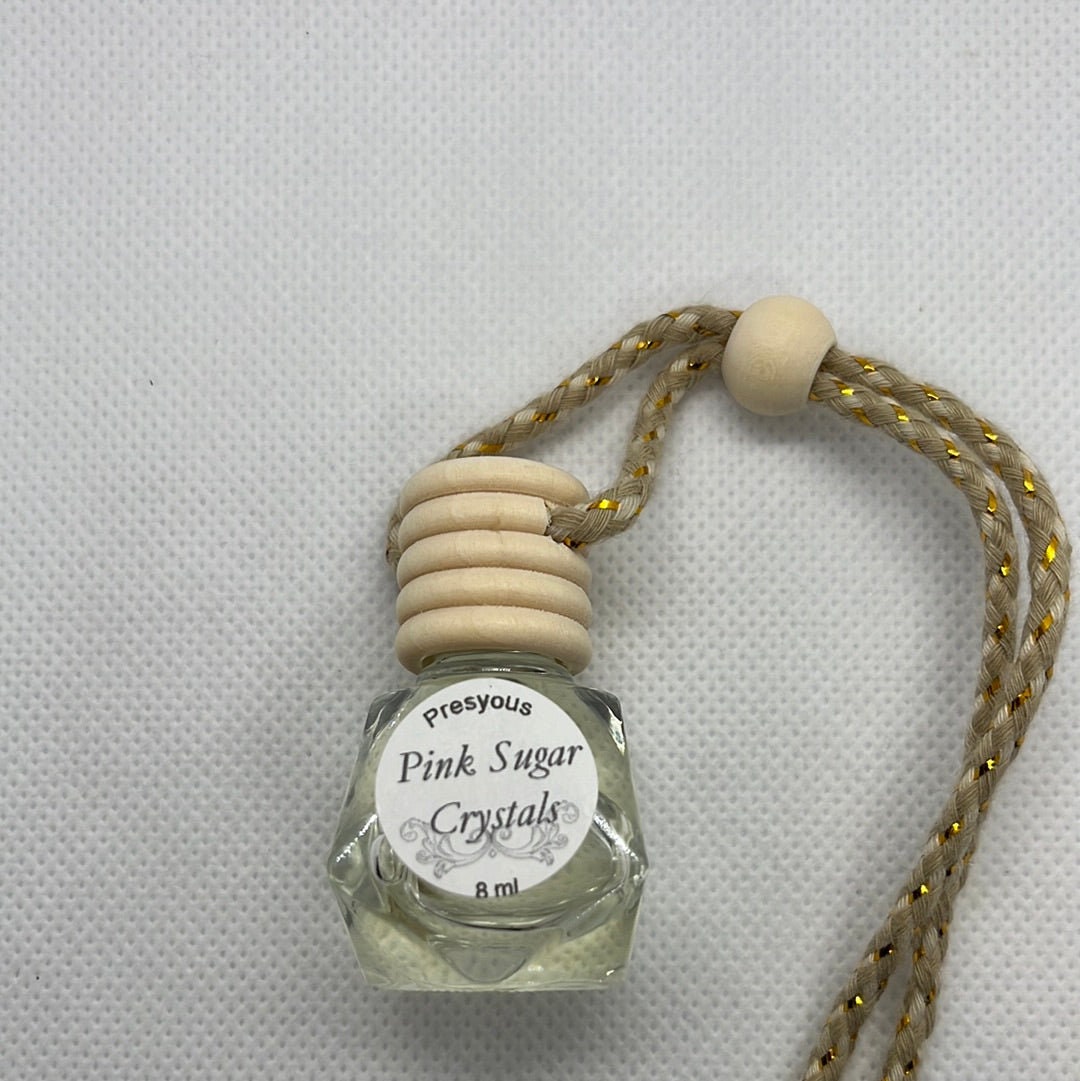 Pink Sugar Crystals 8 Ml Hanging Car Diffuser Small Space Air Freshener ...