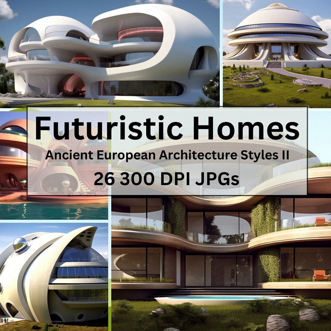 Futuristic Suburban Homes - Digital Artwork - More Ancient European ...
