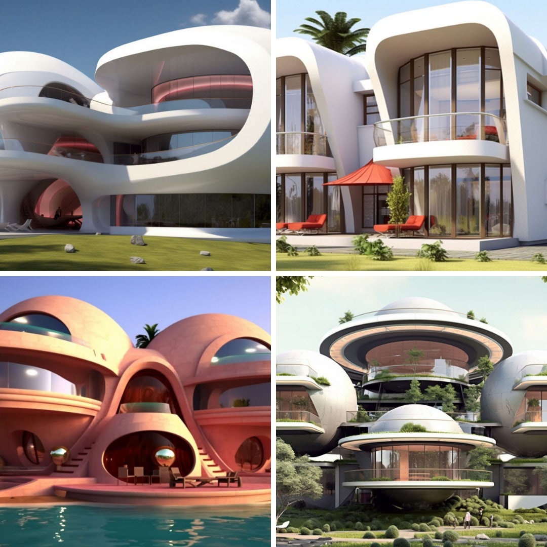 Futuristic Suburban Homes - Digital Artwork - More Ancient European ...