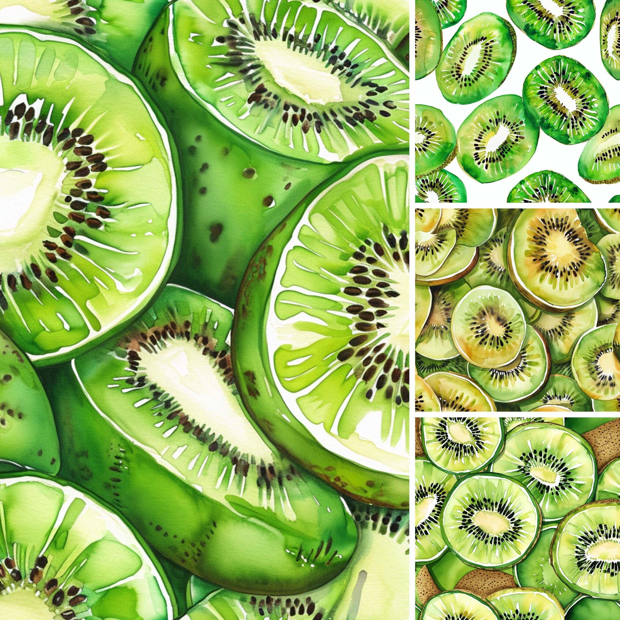 36 Fruit Patterns 1 - Popular Fruit, Seamless Tiles, 300 DPI, 12inch ...