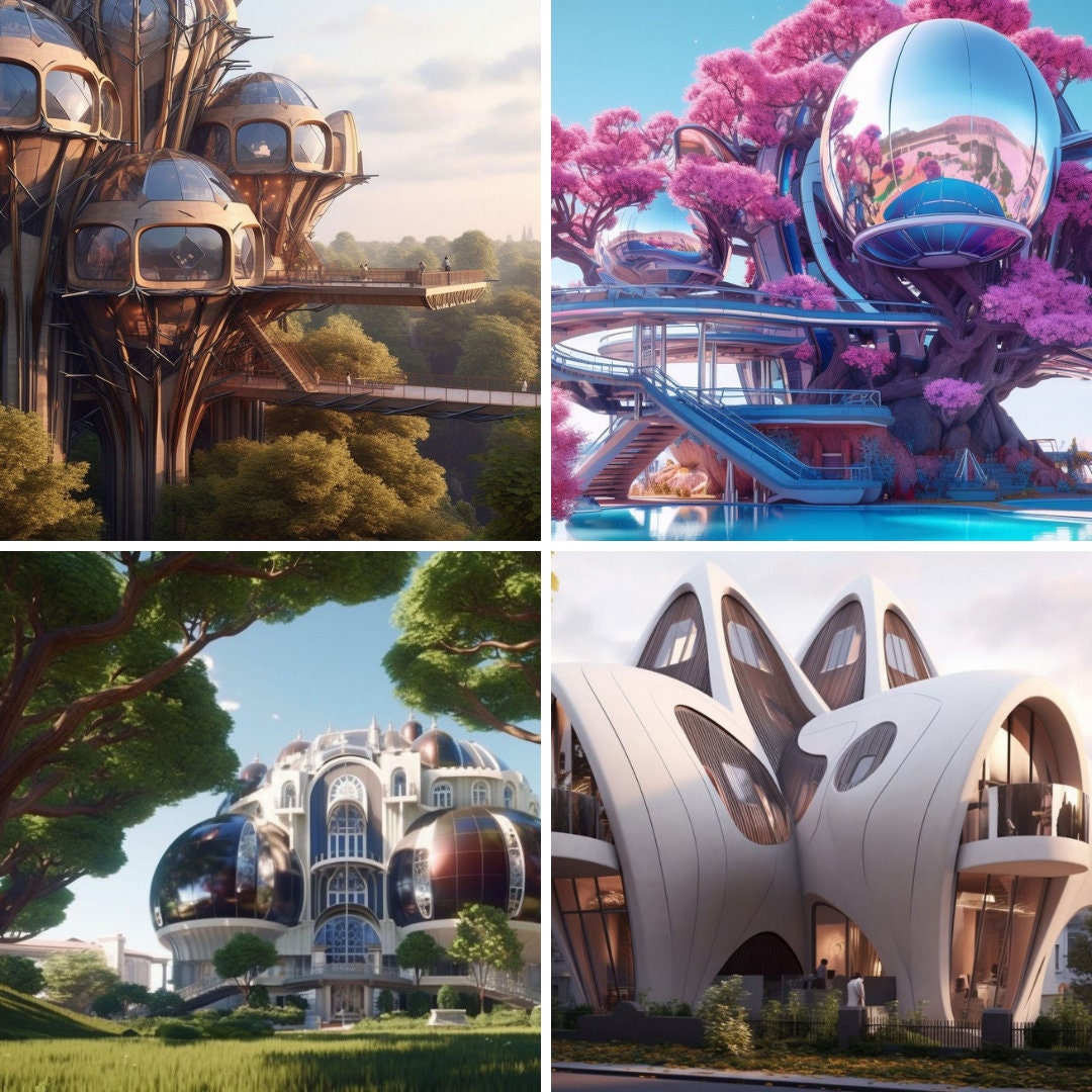 Futuristic Suburban Homes - Digital Artwork - Ancient European Area ...