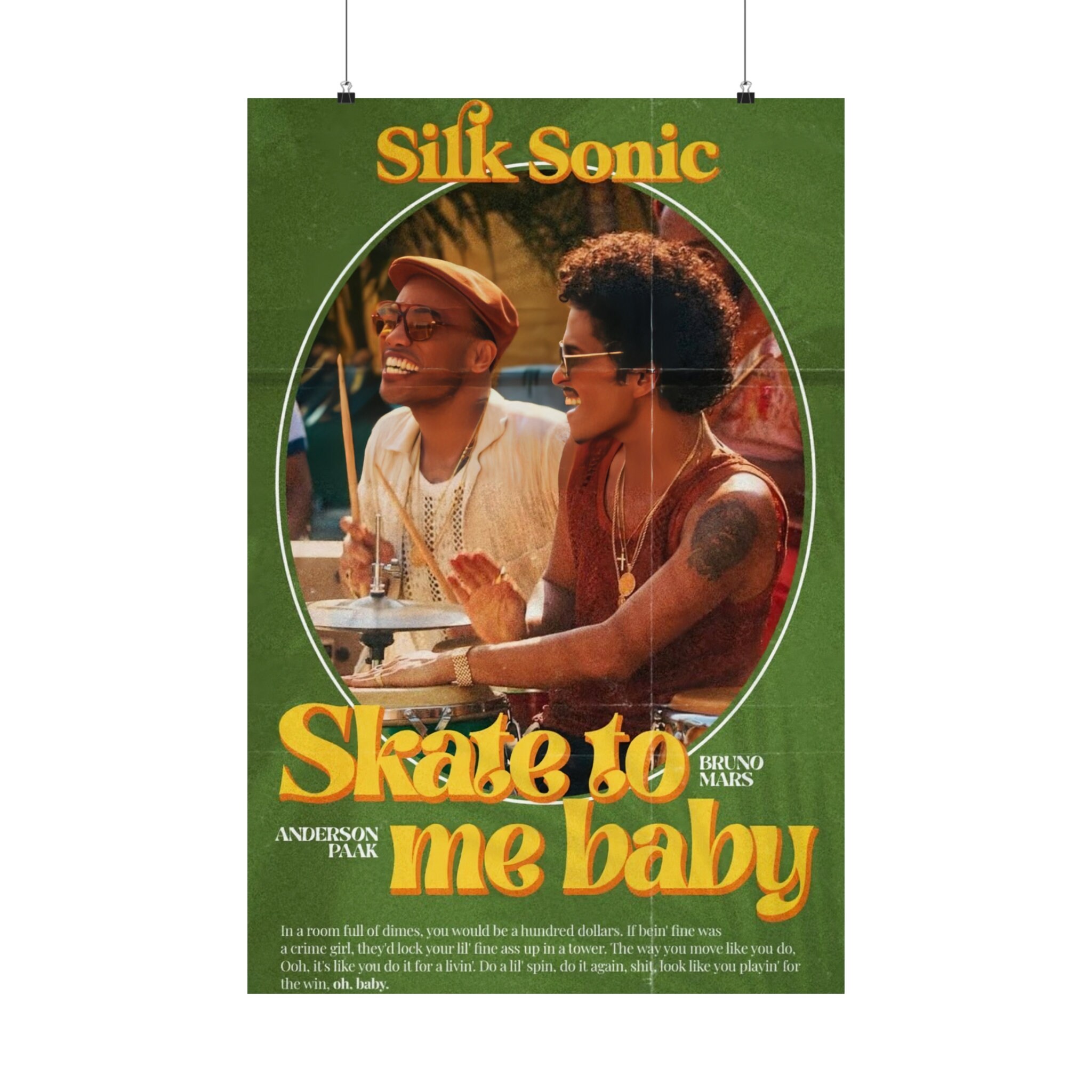 Silk Sonic Poster Rap Poster, Hip-hop Poster - Etsy
