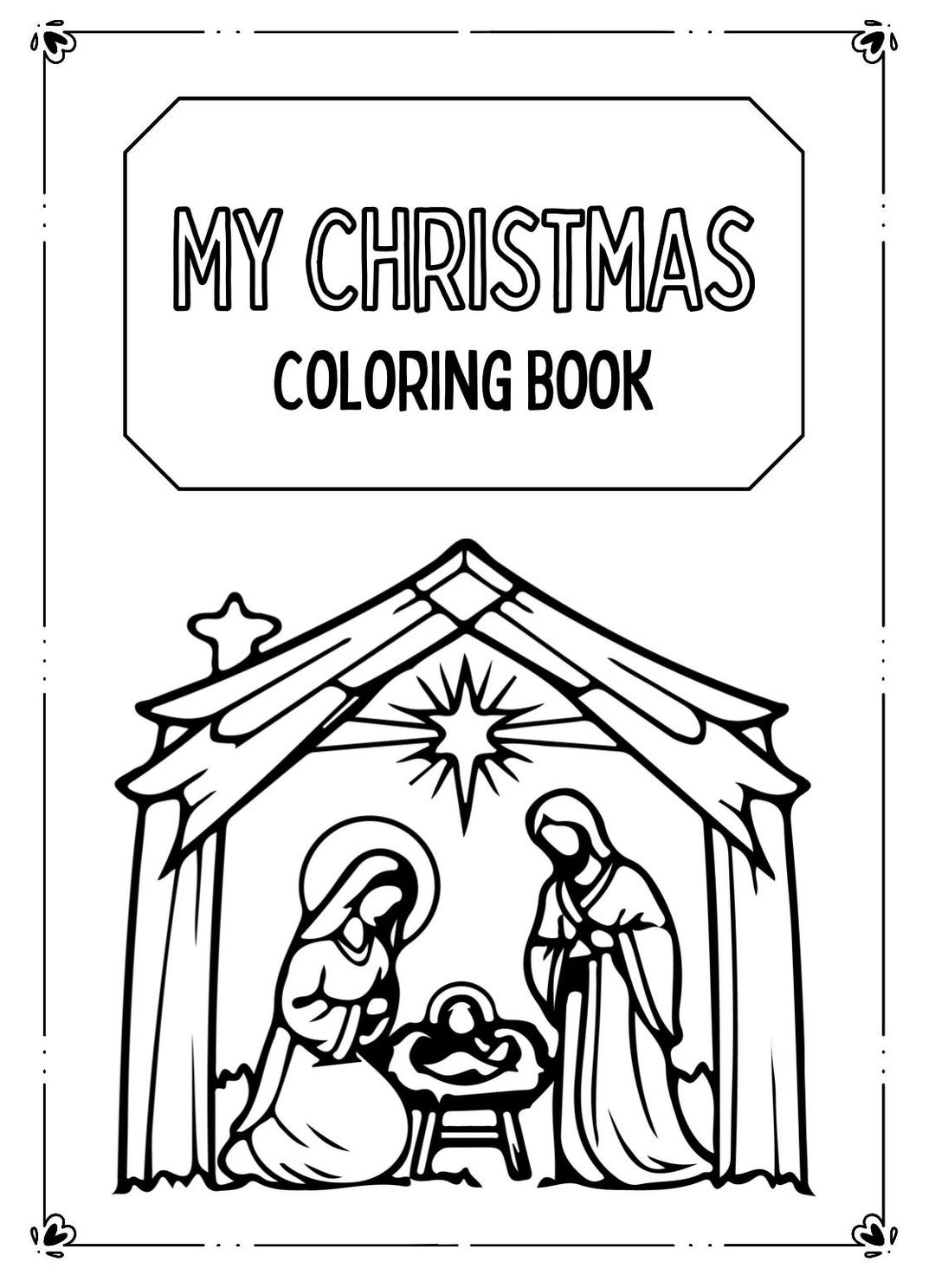 My Christmas Coloring Book Holiday Coloring Pages Christmas Activities ...