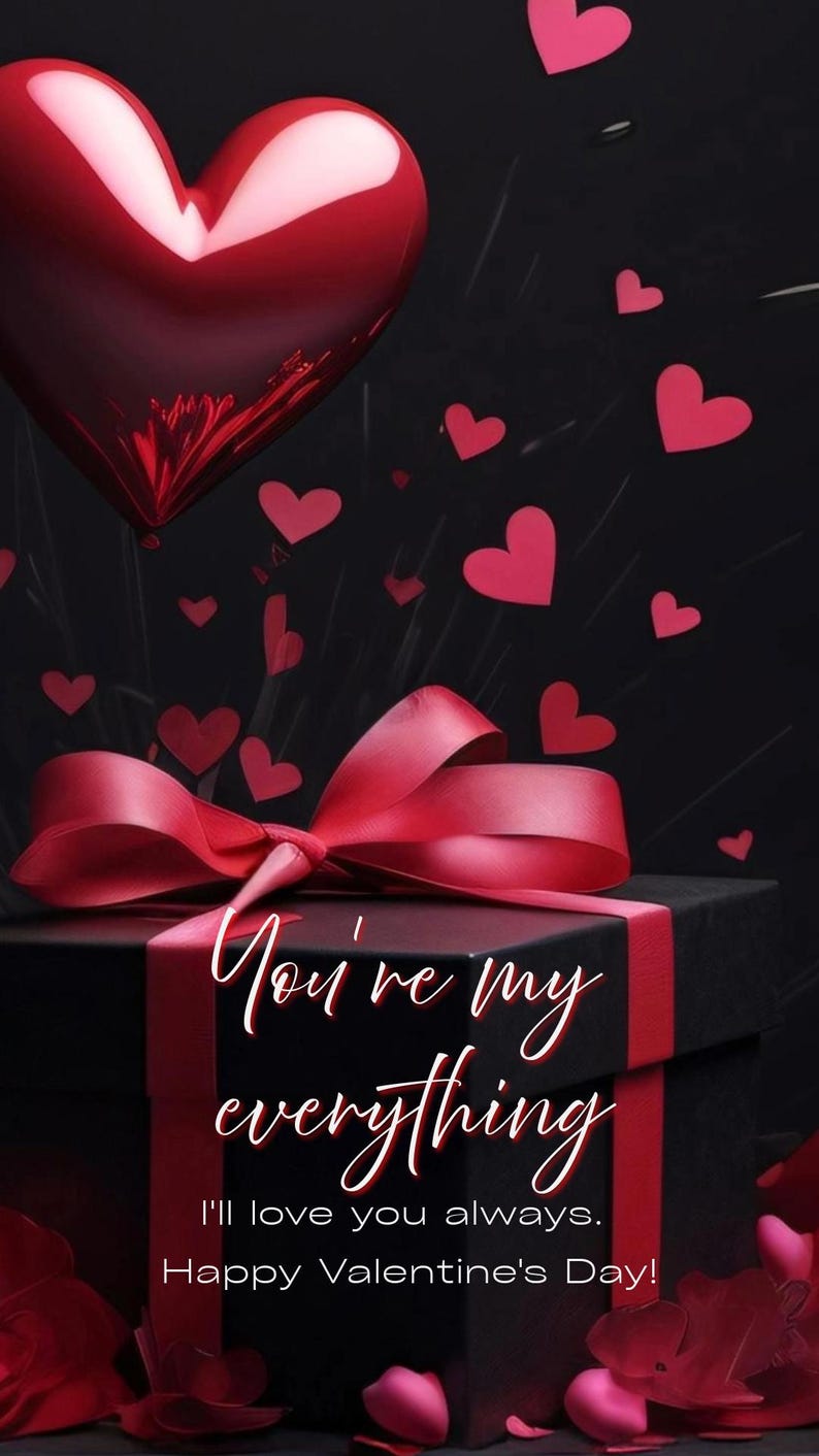 You Are My Everything Valentines Day Digital Card | Instant Download ...