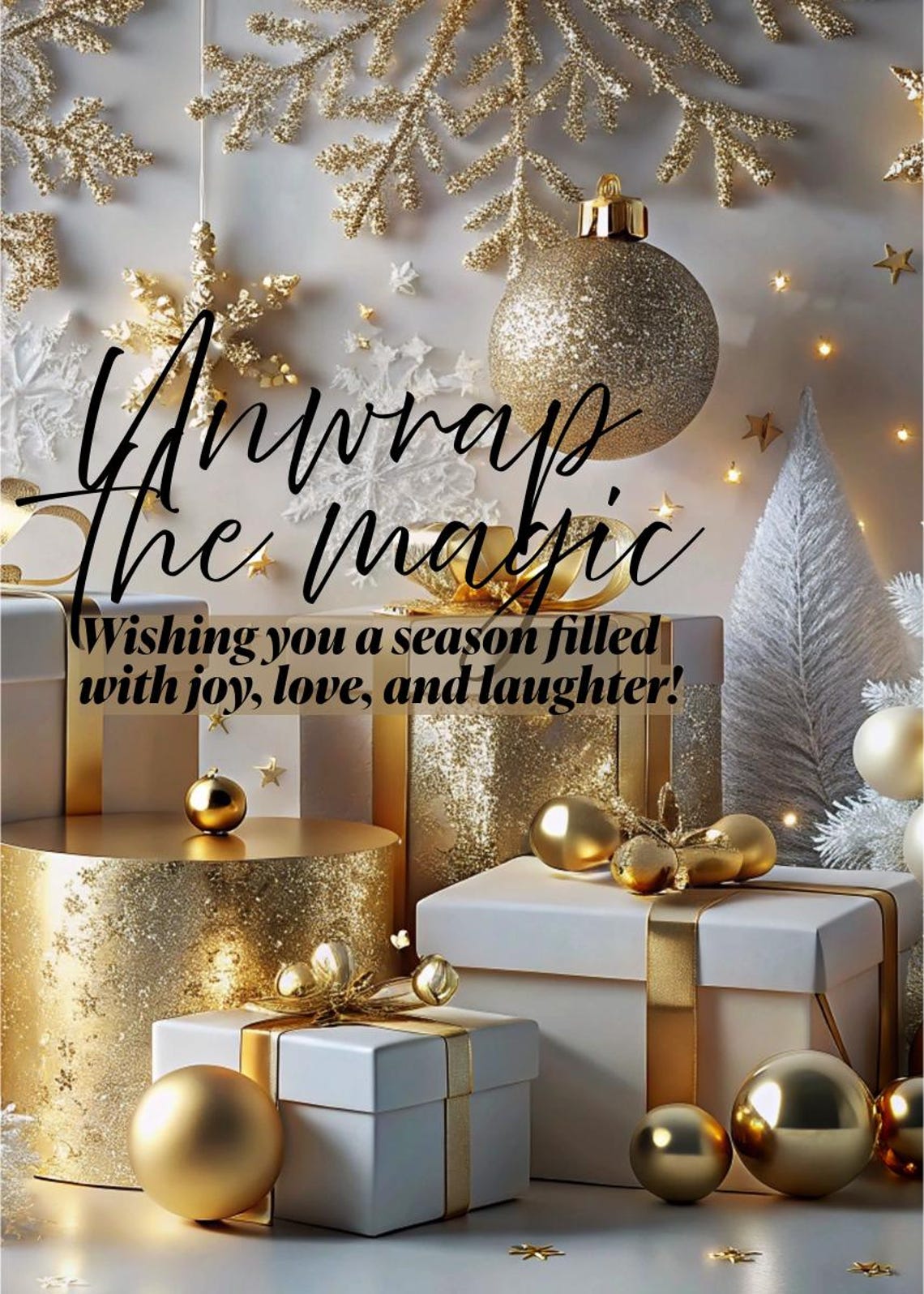 Unwrap the Magic Digital Holiday Card | Animated | Instant Download - Etsy