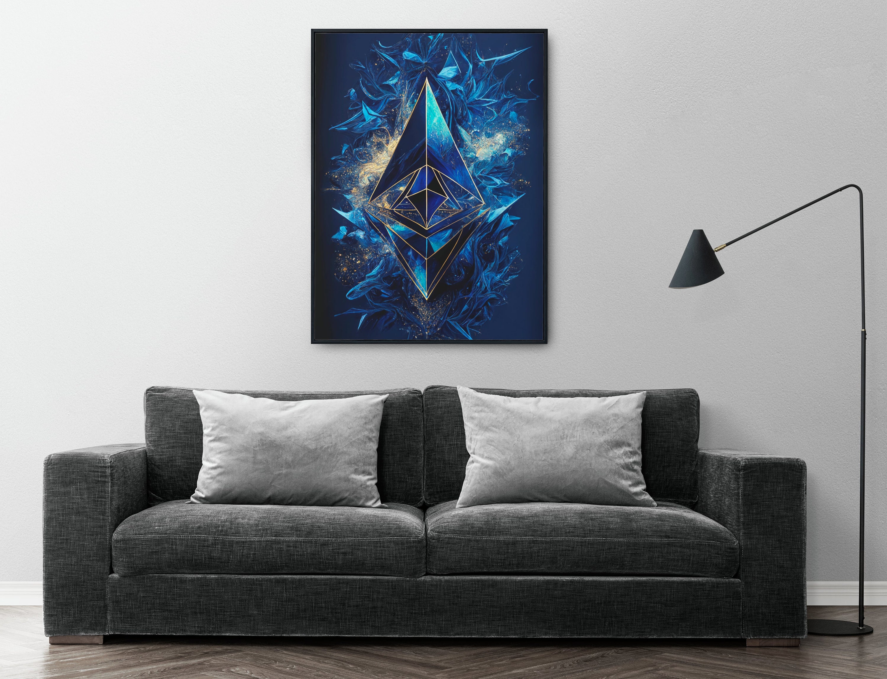 Ethereum Poster, Crypto Wall Art Prints, Digital Poster, Cryptocurrency ...