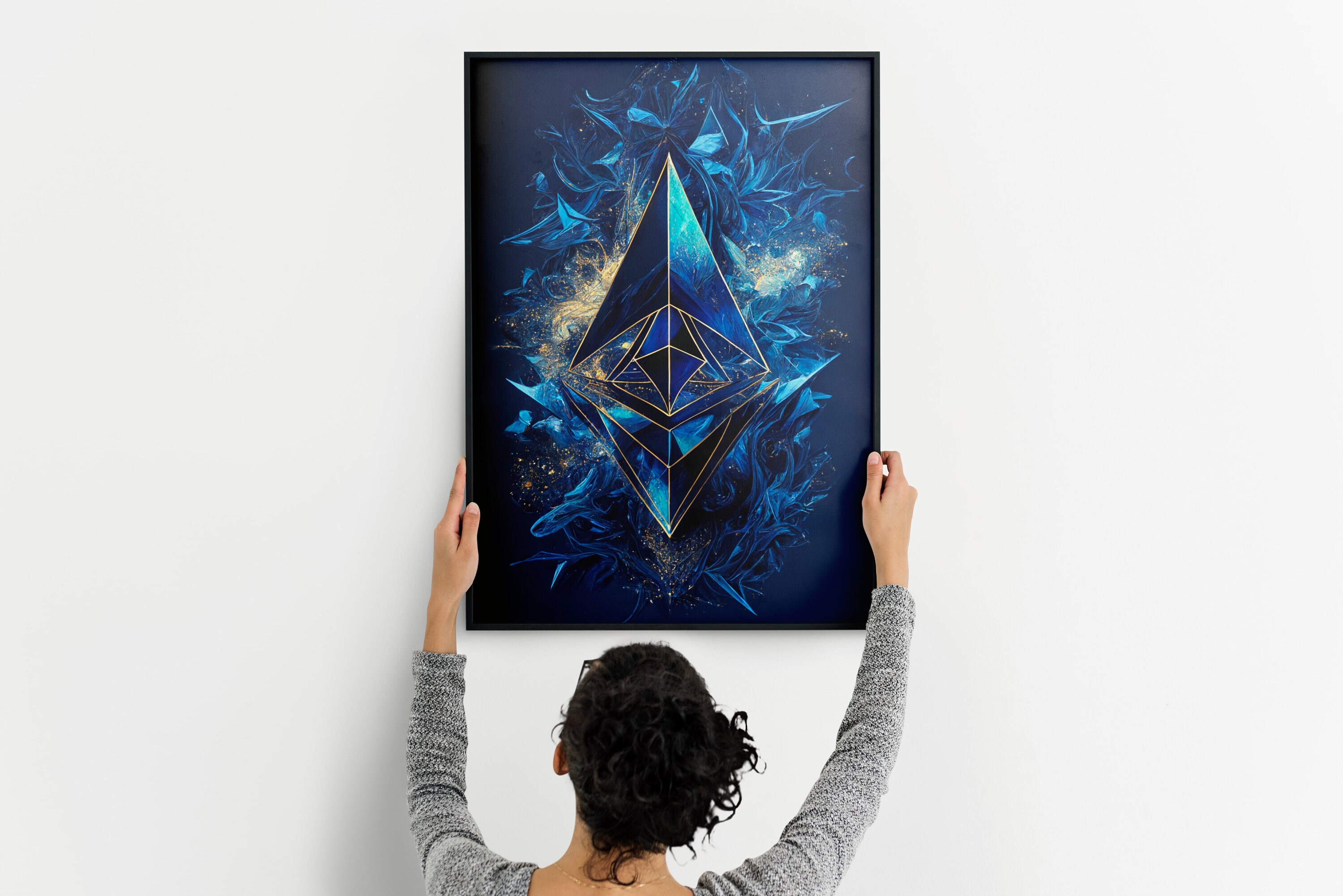 Ethereum Poster, Crypto Wall Art Prints, Digital Poster, Cryptocurrency ...