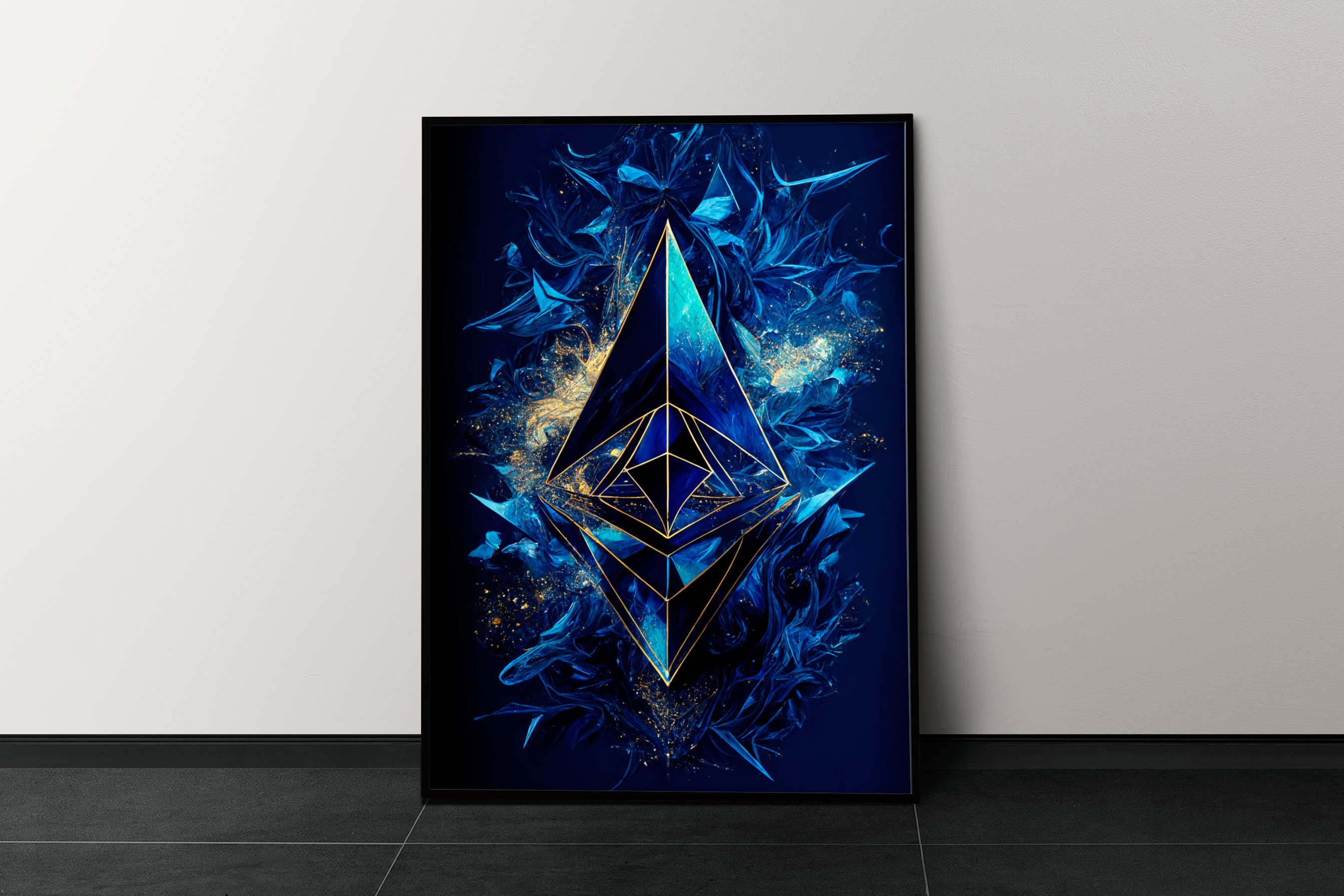 Ethereum Poster, Crypto Wall Art Prints, Digital Poster, Cryptocurrency ...