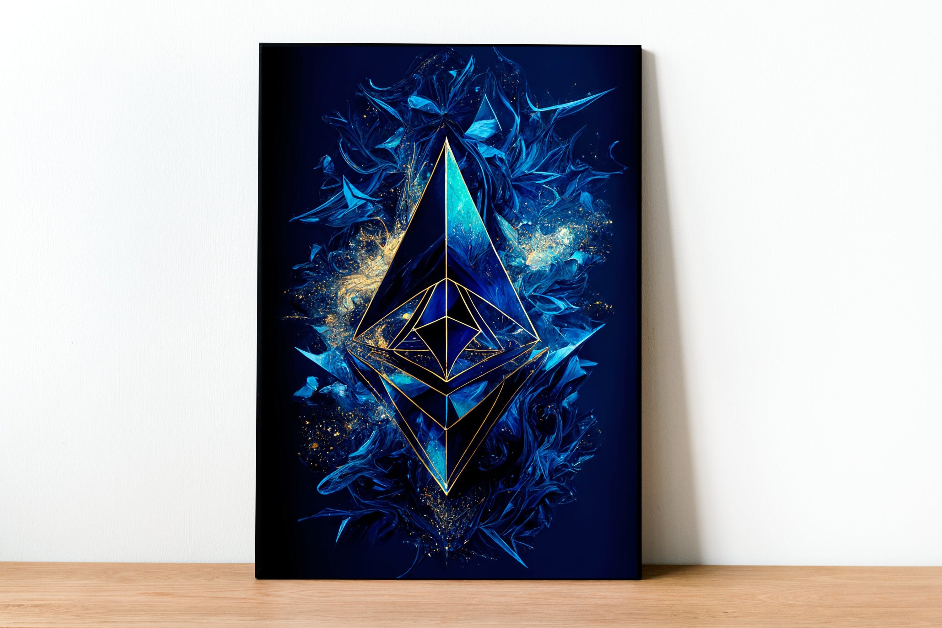Ethereum Poster, Crypto Wall Art Prints, Digital Poster, Cryptocurrency ...