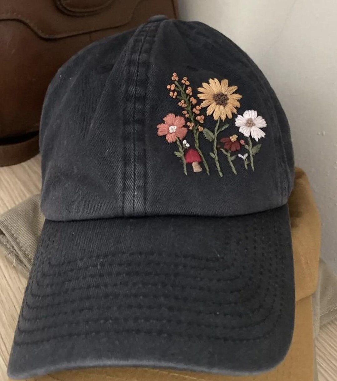 Hand Embroidered Hats - Etsy