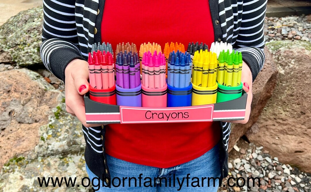 Personalized Crayon Caddy for Teachers, Designed and Made in the USA ...