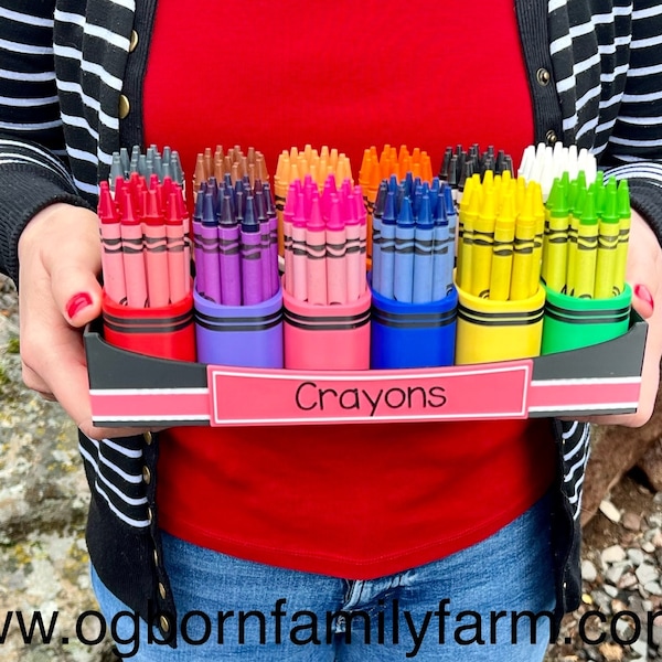 Crayon Caddy - Etsy