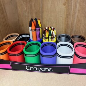 Large Size Crayon Caddy for Teachers, Designed and Made in the USA! - Etsy