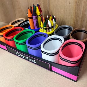 Large Size Crayon Caddy for Teachers, Designed and Made in the USA! - Etsy