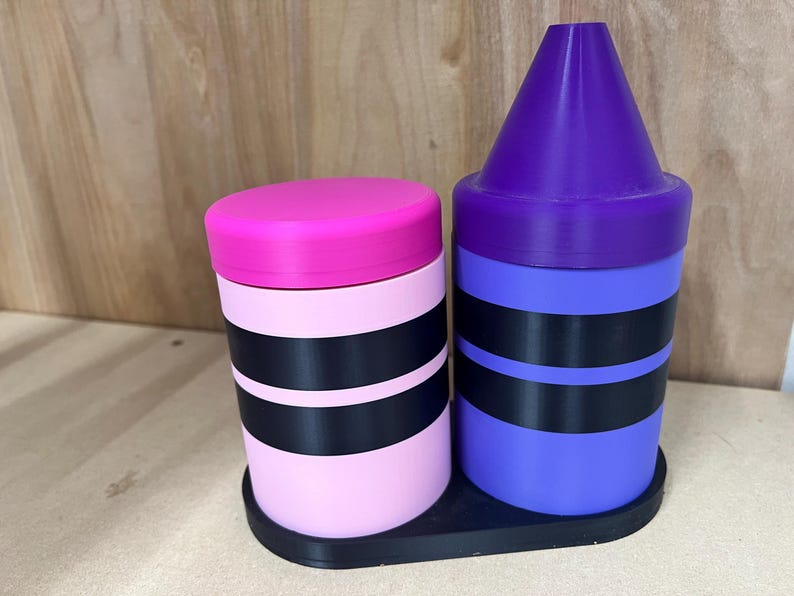 Crayon Shaped Dual Sided Crayon Holder: Teacher Desk Organizer, Made in ...