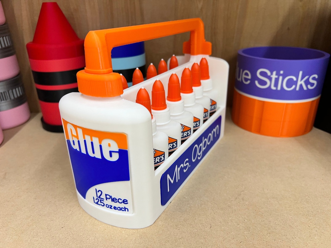 The Personalized Glue Bottle Caddy for Teachers, Made in the USA! - Etsy