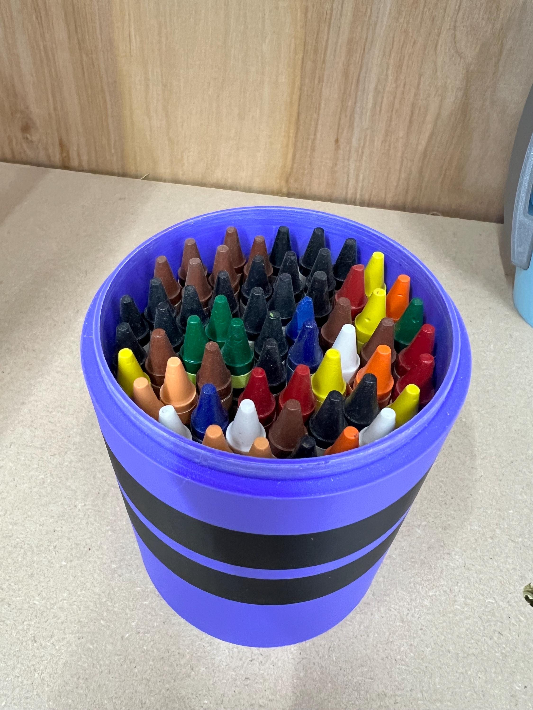 Crayon Shaped Dual Sided Crayon Holder: Teacher Desk Organizer, Made in ...