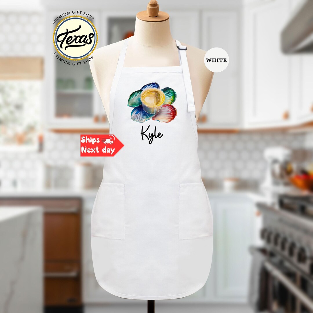 Custom Artist Apron, Personalized Painter Apron, Art Studio Smock ...