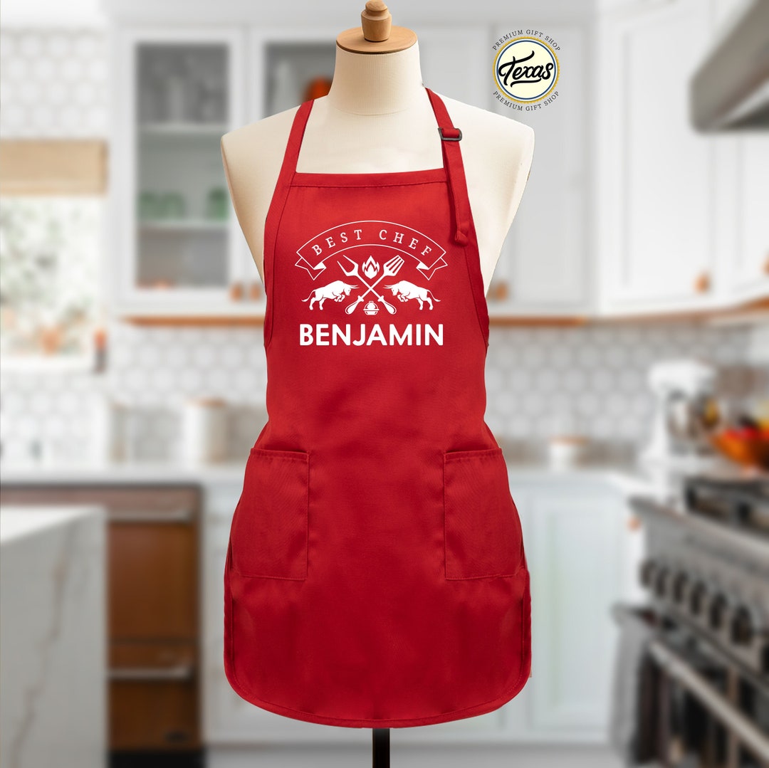 Custom Name Best Chef Apron, Grill Daddy Apron, Father's Day Gift, BBQ ...
