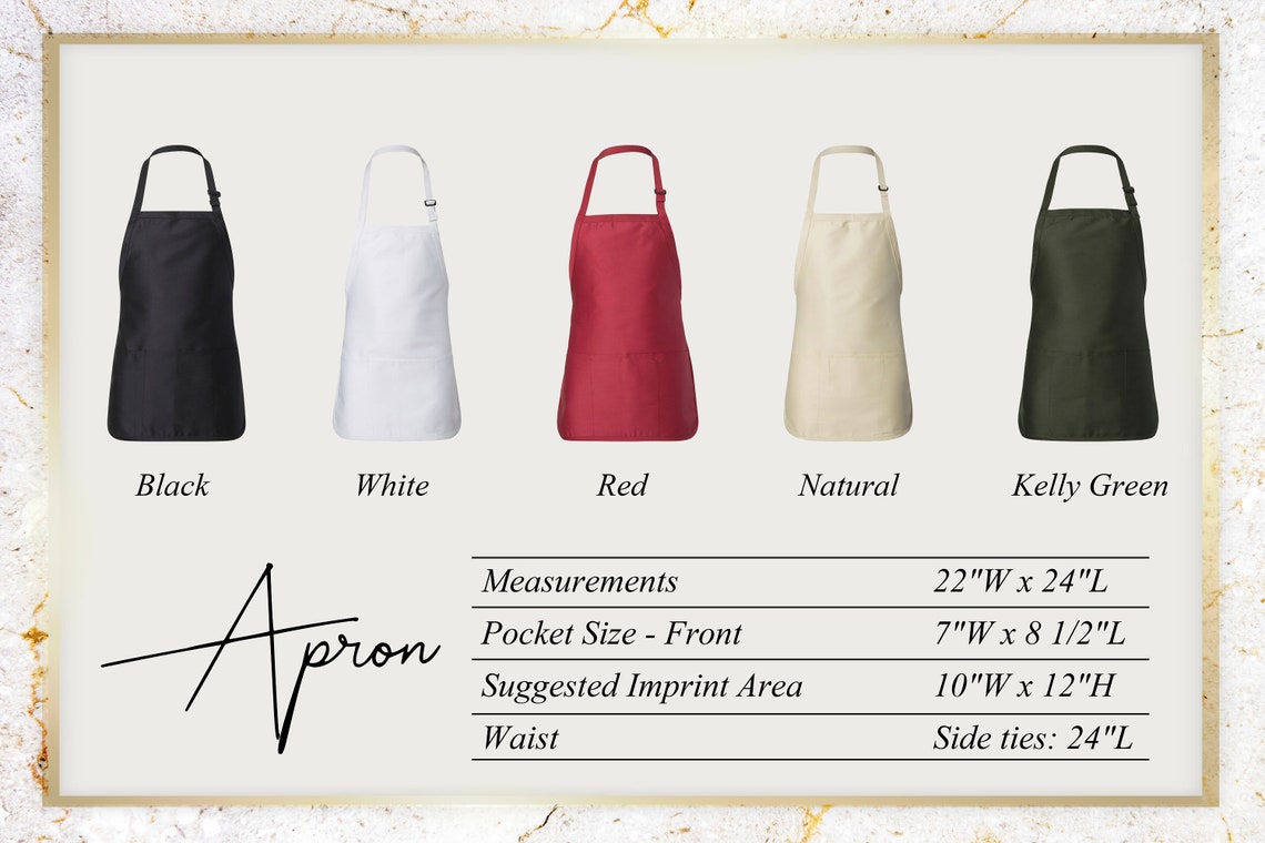 Custom Text Baking Apron, Personalized Cooking Apron, Chef Apron ...