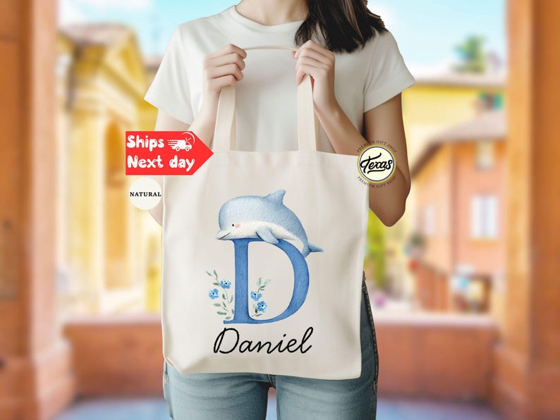 Personalized Animal Alphabet Tote Bag: Custom Kids School Bag - Etsy