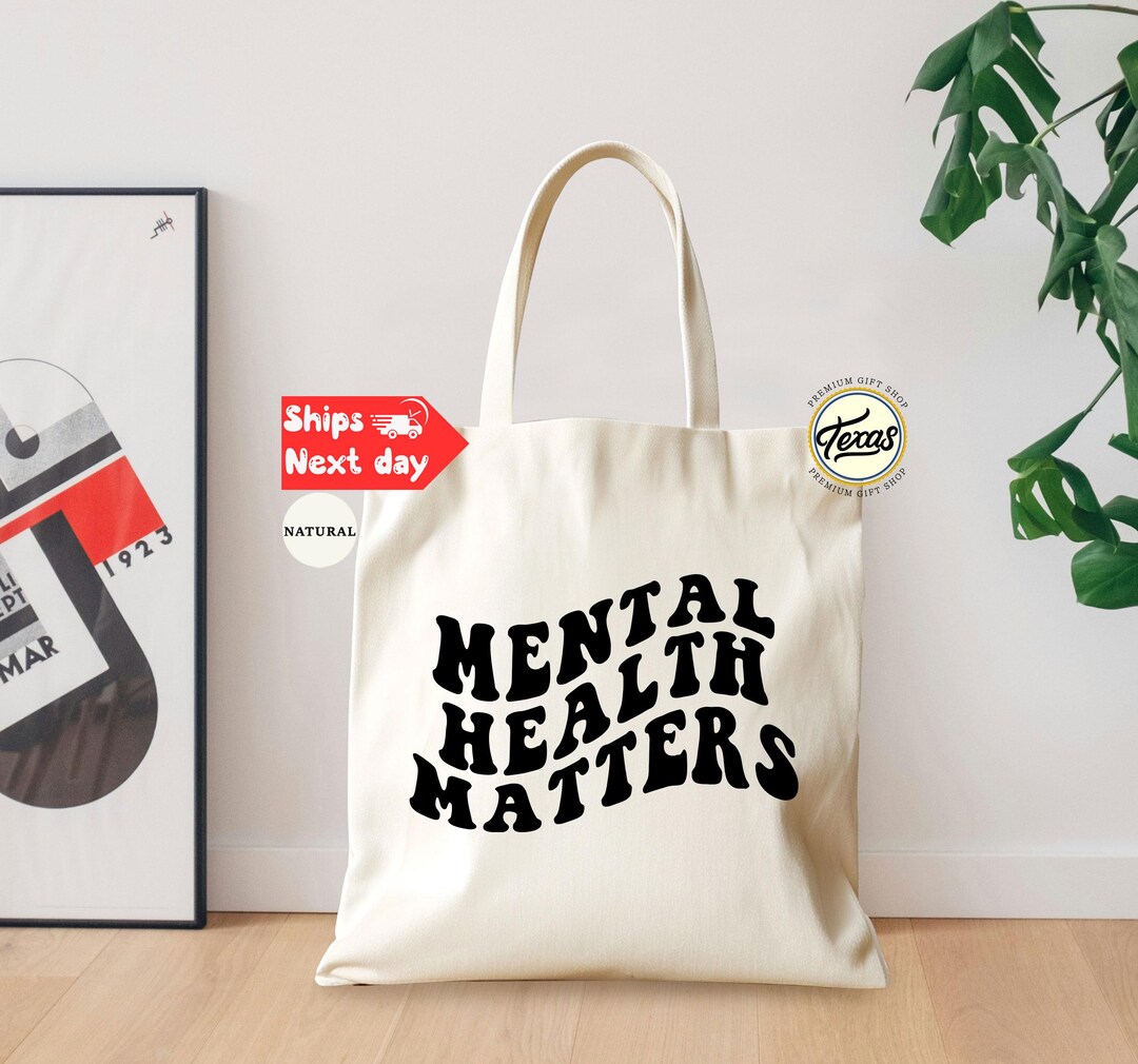 Mental Health Matters Tote Bag: Self Love Bag - Etsy