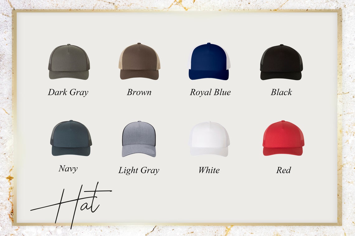 Personalized Dad Hat, Father's Day Custom Hat, Leather Patch Cap, New ...