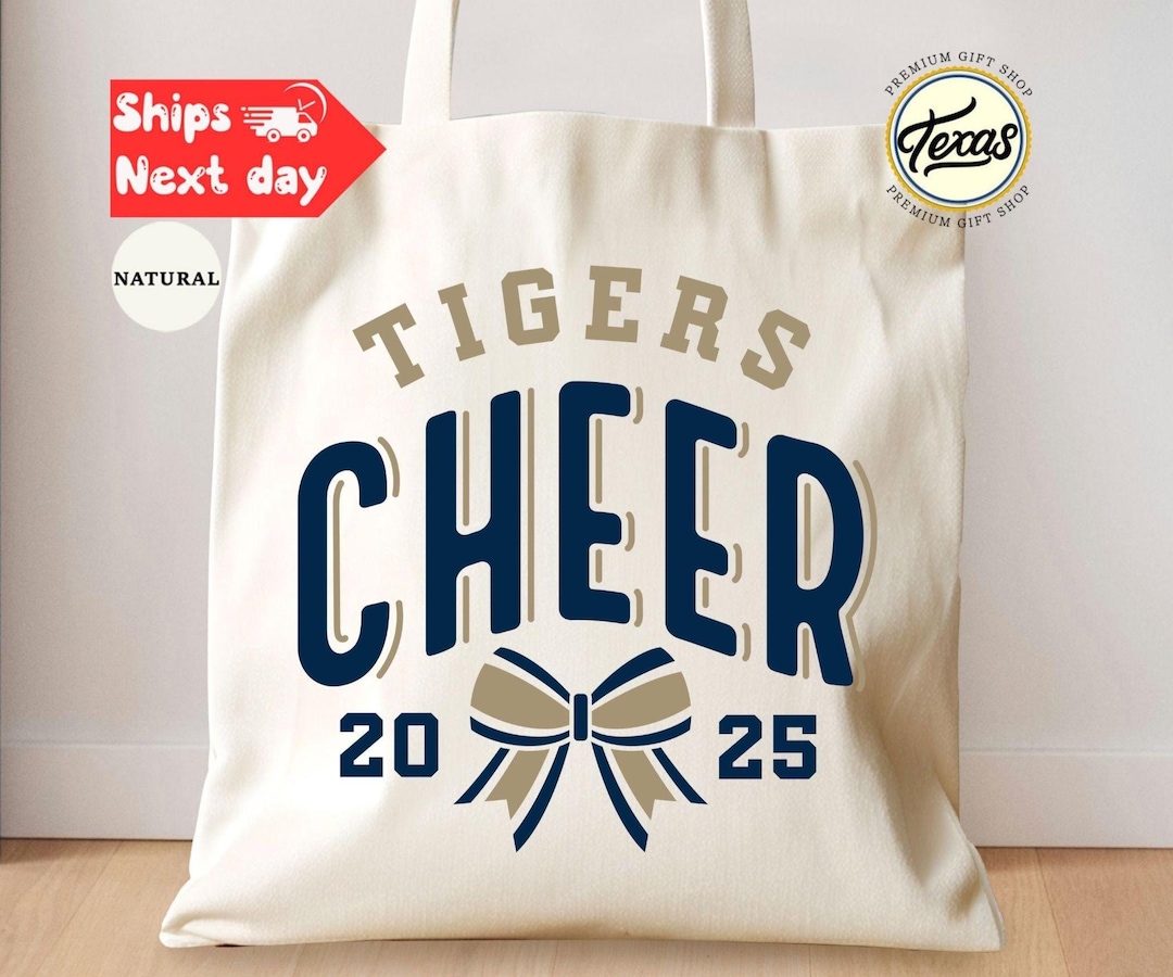 Custom Cheer Team Canvas Tote Bag, Personalized Cheerleader Gift - Etsy