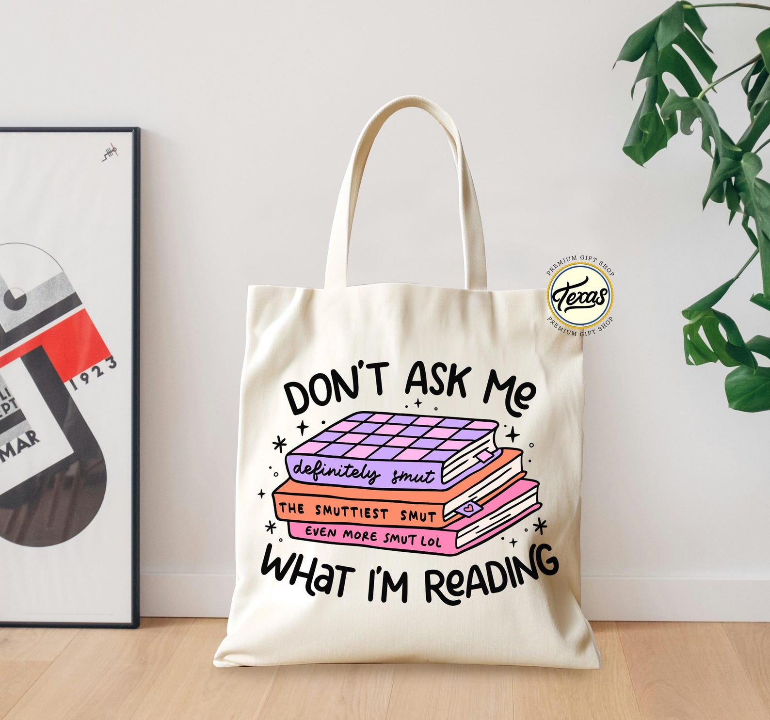 Spicy Books Tote Bag: "don't Ask Me What I'm Reading" Bag - Etsy