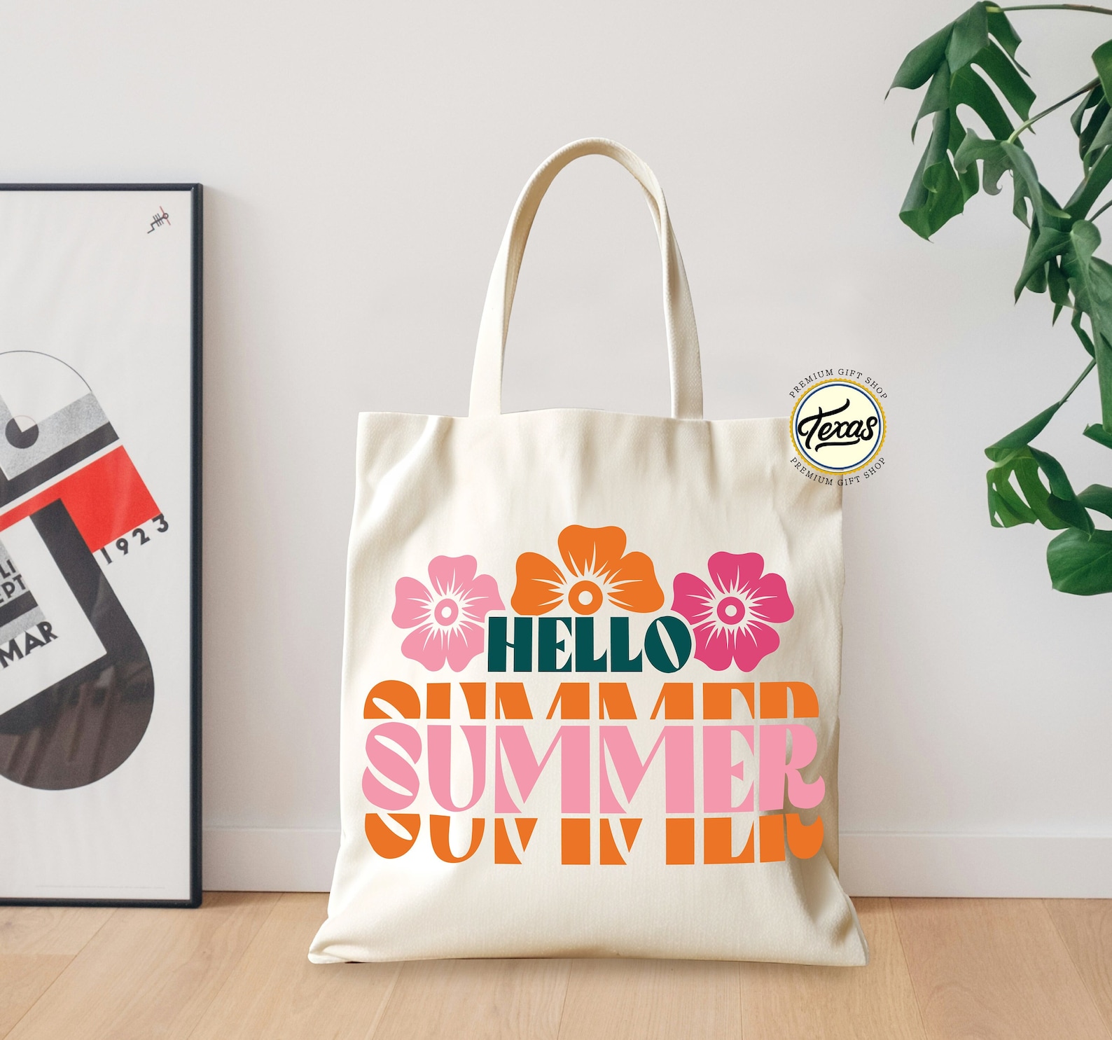 Hello Summer Tote Bag, Summer Flower Tote Bag, Summer Lover Gift ...