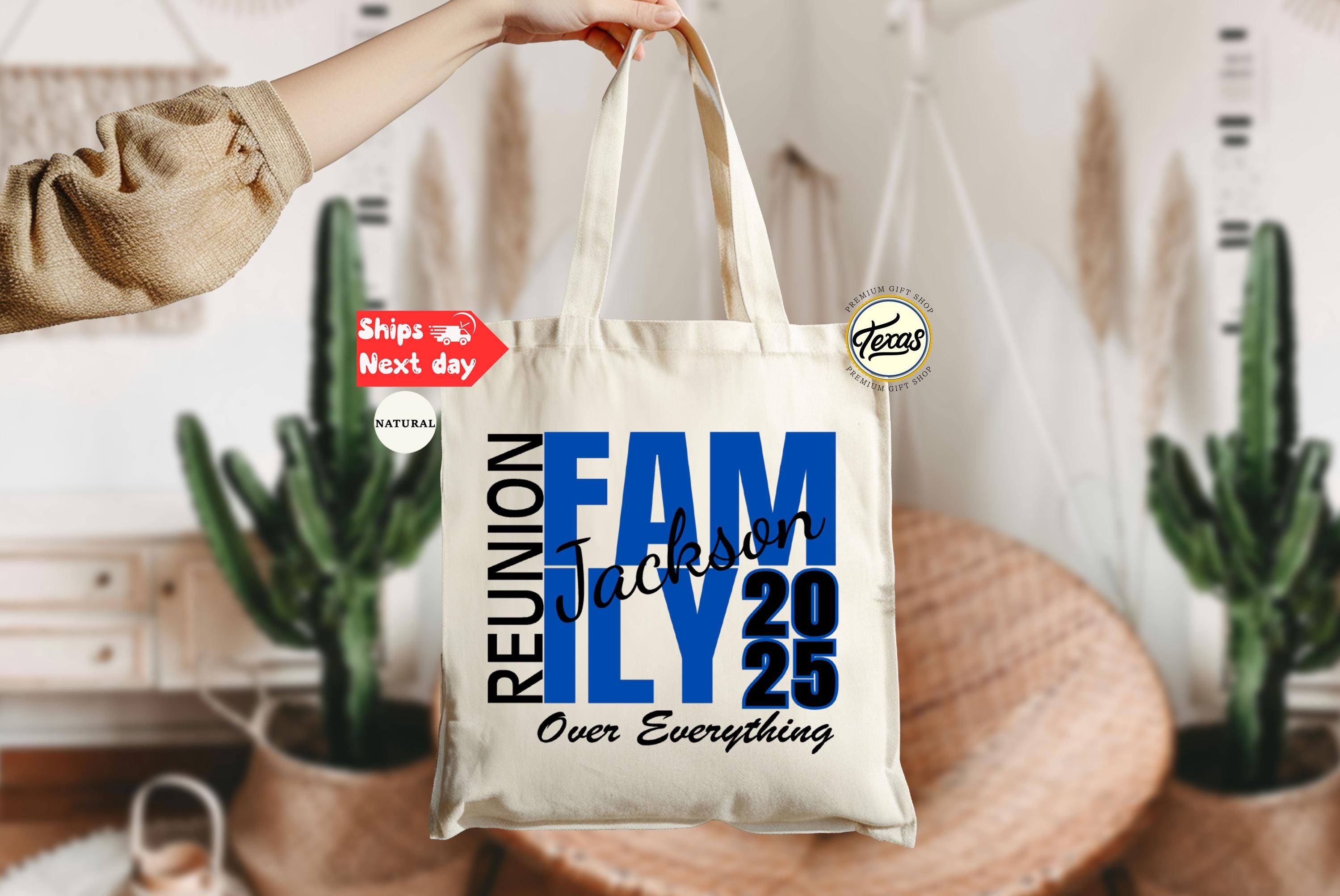 Custom Family Reunion Tote Bag: Personalized Canvas Gift - Etsy