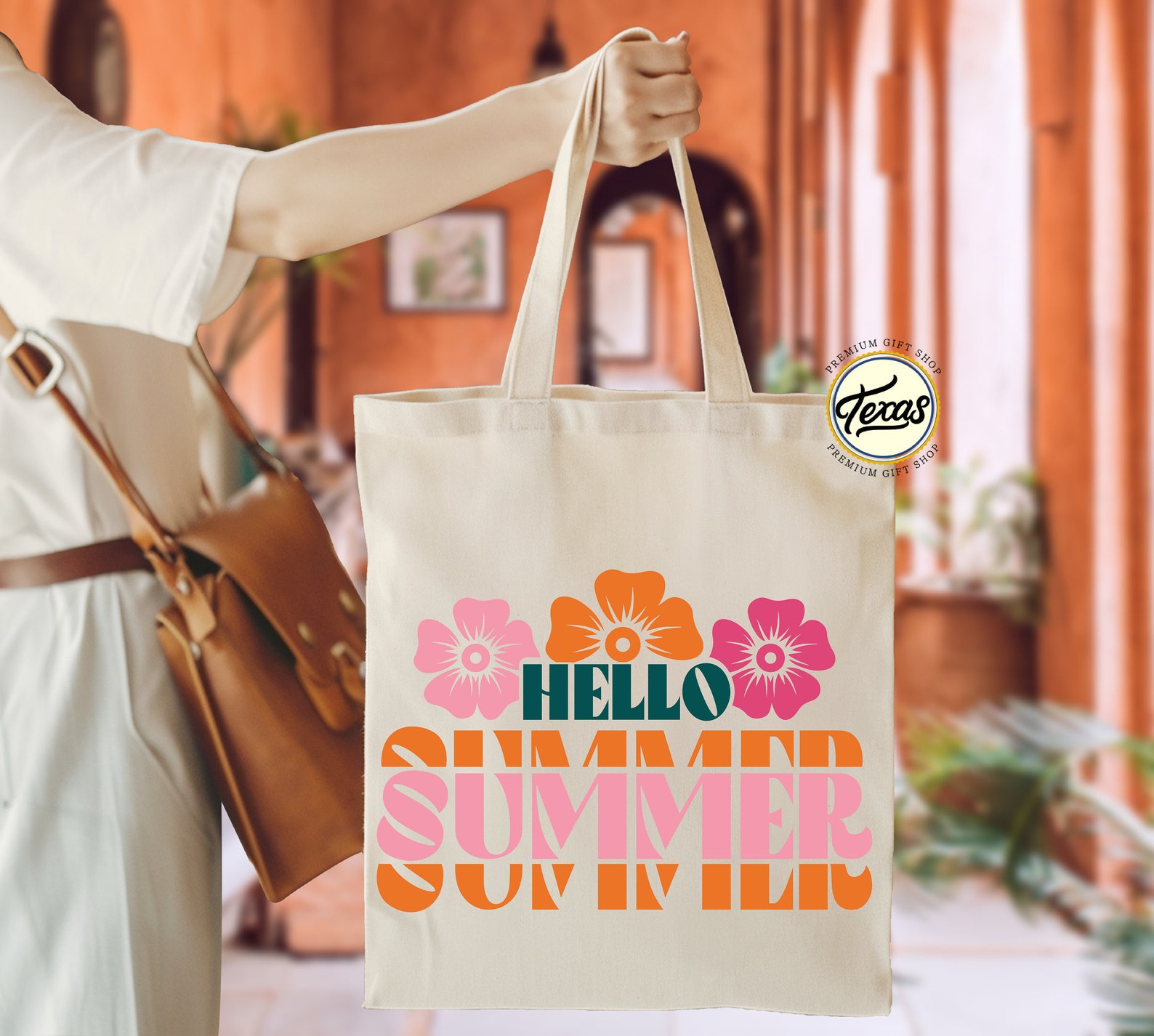 Hello Summer Tote Bag, Summer Flower Tote Bag, Summer Lover Gift ...